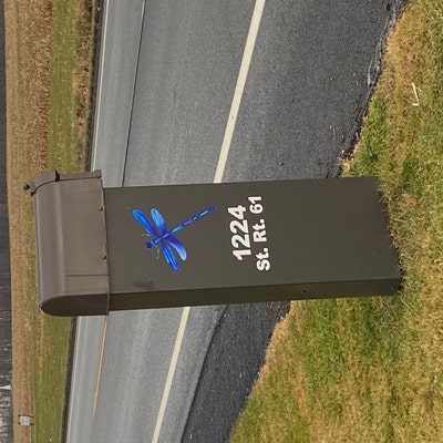 Wrapped Mailbox Post & Mailbox, Choice of Wrap Layouts, 2 Sided ...