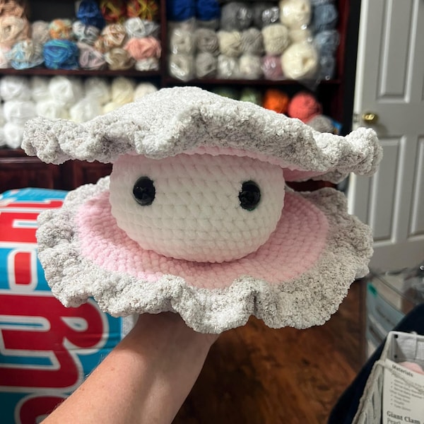 Giant Clam & Mini Clam Crochet Pattern PDF – Amigurumi Sea Creature, No ...