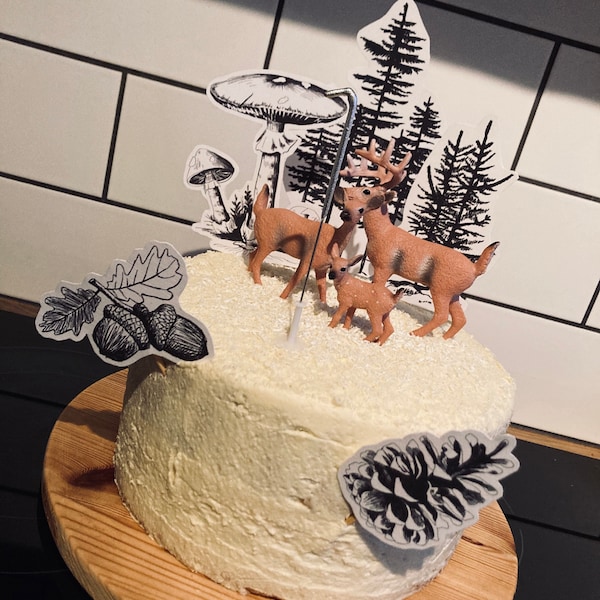 Printable Paper Crown, Birthday Hat, Party Decor, Woodland Themed ...