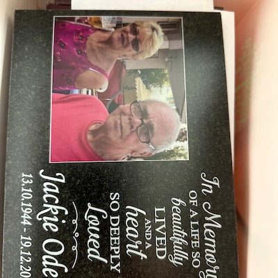 Personalised in Loving Memory Granite Memorial Grave Plaque Headstone ...