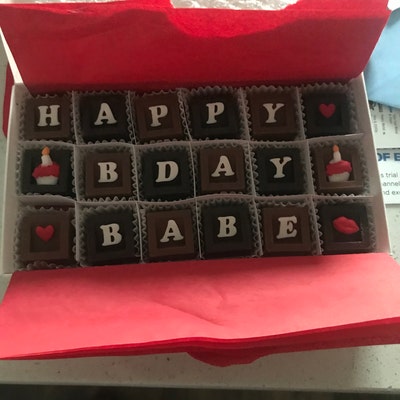 Personalized Words in Chocolate Custom Chocolate Words Personalized ...