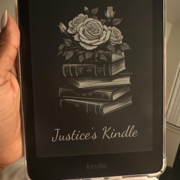 YOUR NAME Personalized Kindle Lock Screen, Wallpaper for Kindle ...