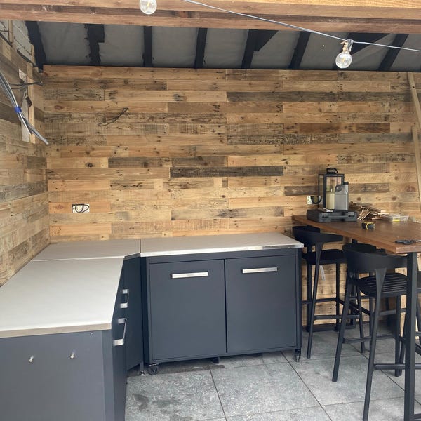 Feature Wall Cladding Rustic Cladding Grey Wall Covering Rustic Wood ...