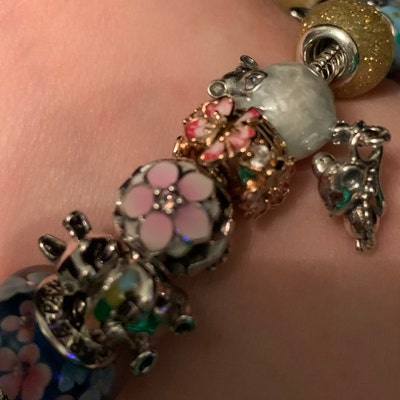 Charms for Pandora Bracelet ESSENCE Silver 14ct Gold Swirl - Etsy UK