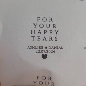 Calligraphy Favour Stickers, Personalised Wedding Favour Stickers, Save ...