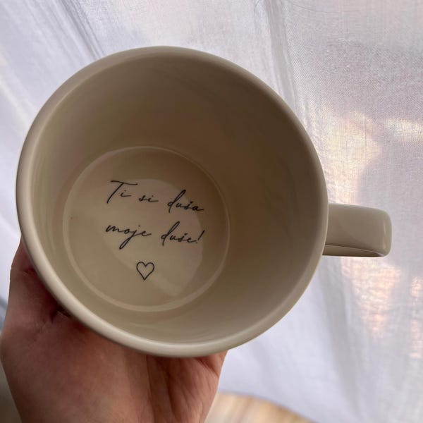 Bespoke Personalised Hidden Message Mug, Secret Message Cup ...