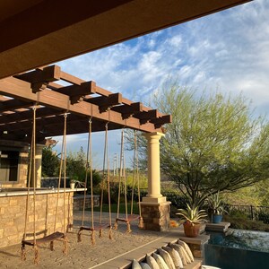 Wildflower Wine Barrel Rope Swing - Etsy