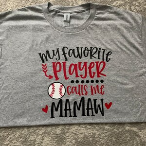 Baseball Mamaw Svg, My Favorite Player Calls Me Mamaw Svg, Baseball ...