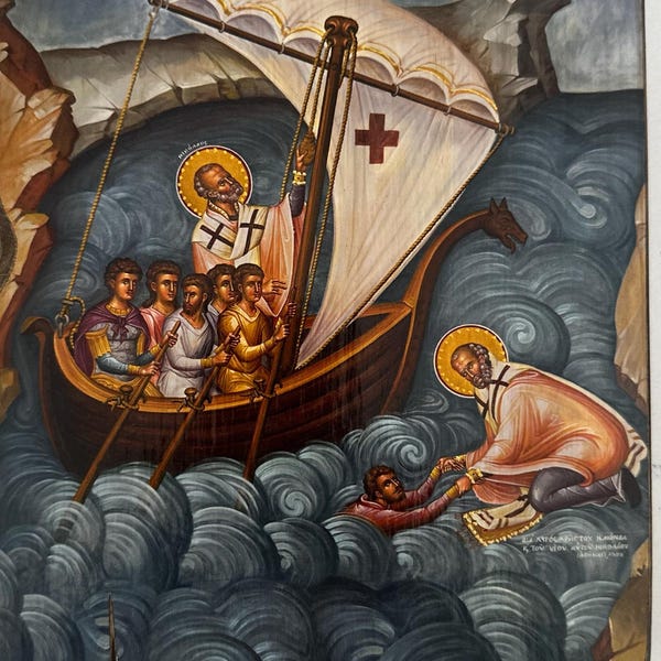 Saint Kassiani the Hymnographer LARGE 19x26cm-7.48x10.24in Byzantine ...