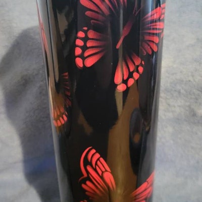 Red Hearts 20oz Skinny 49x49 Rhinestone Pattern - Etsy