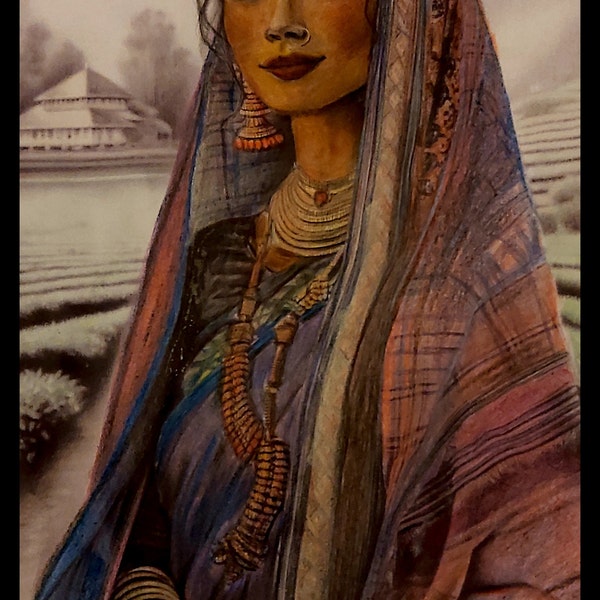 57 Veiled People Grayscale Coloring Pages | Printable Adult Coloring ...