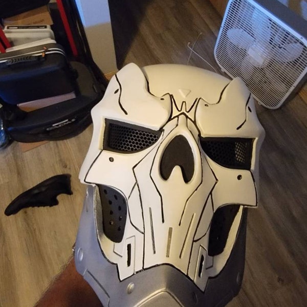 Taskmaster Cosplay Helmet – Skull Villain Armor Mask – Metallic Battle ...