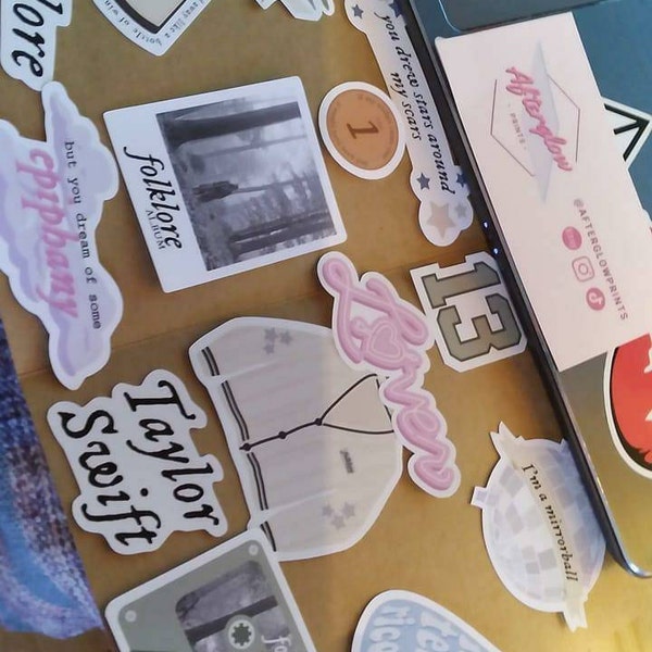 Taylor Swift Inspired Folklore Sticker Pack (13 Pc + BONUS Surprise ...
