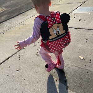 Personalized Minnie Mouse 10 Inch Mini Backpack With Harness - Etsy