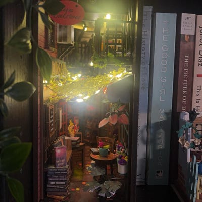 MINI ALLEY Medieval Assembled Booknook Premade Bookshelf Insert ...