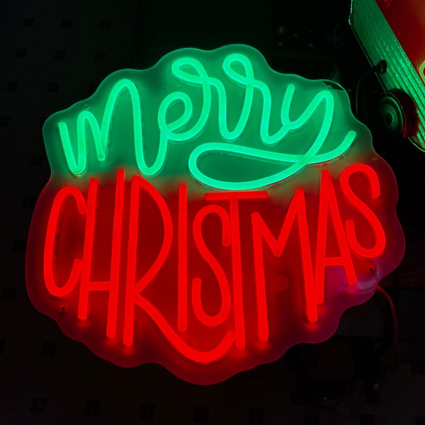 Merry Christmas Neon Sign, Christmas Led Light, Party Event Decor, Home ...