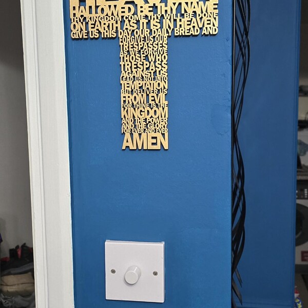 Our Father Cross in Arabic Our Lords Prayer in Arabic Language أبانا ...