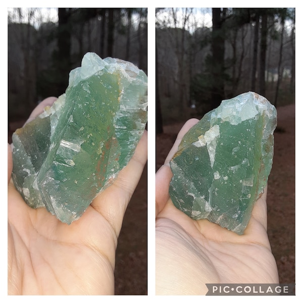 Green Calcite XL Rough Raw Chunk From Mexico, High Grade A Quality ...