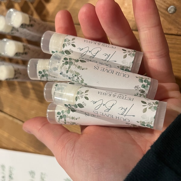 PRINTED Flower Labels for Lip Balm Containers - Choose Your Floral ...