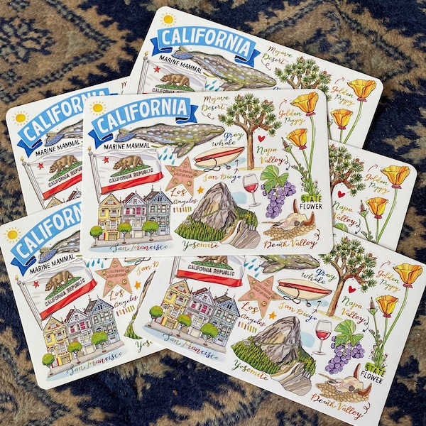 California State Postcard. - Etsy