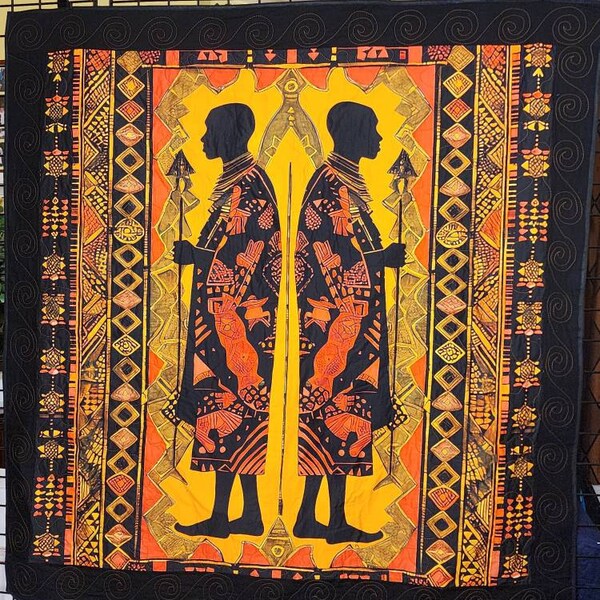 Tribal Essence Fabric/ African Inspired Fabric/ Cotton Fabric by the ...