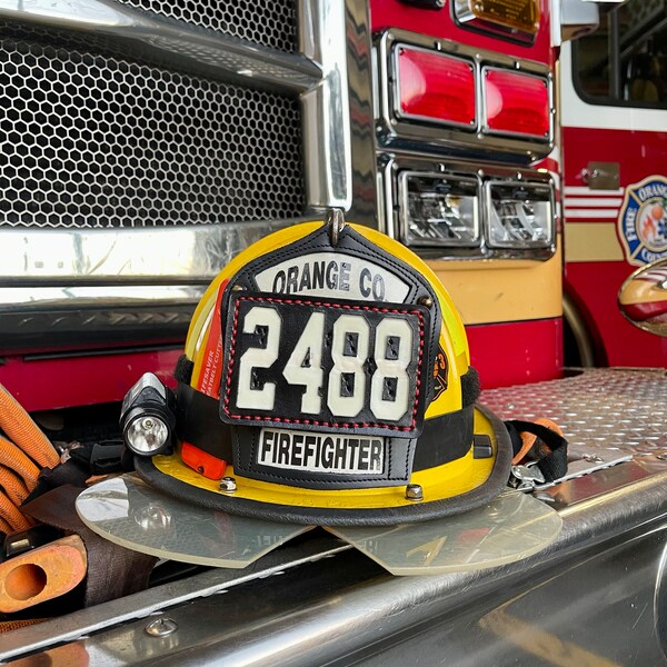 Firefighter XL Helmet ID Tag - Etsy