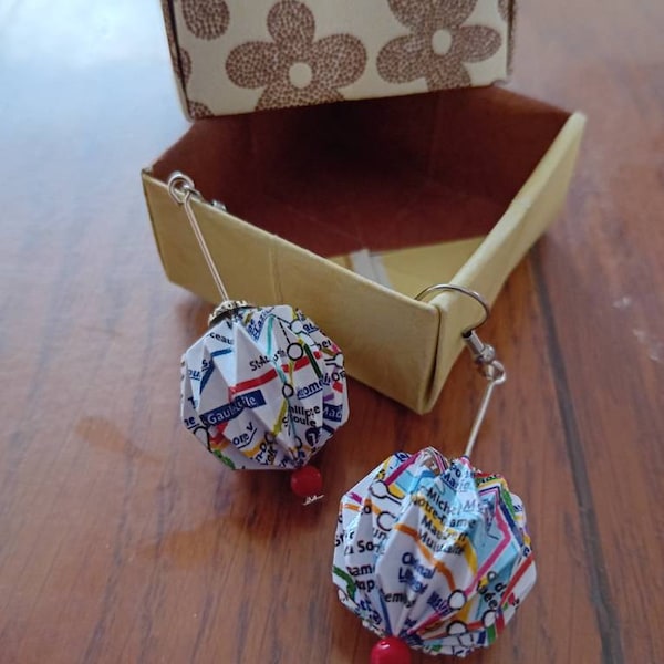 Blue and Gold Japanese Washi Paper Origami Fans, Washi Paper Origami ...