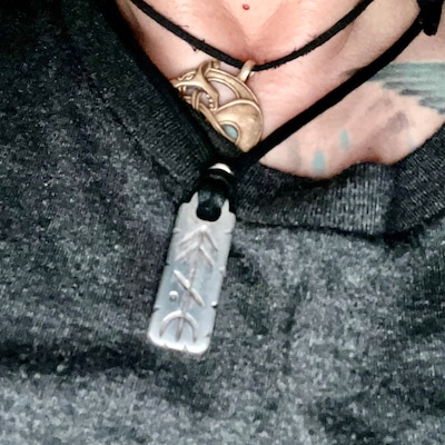 VALFREYJA Lady of the Slain Talisman in Sterling Silver Viking Rune ...