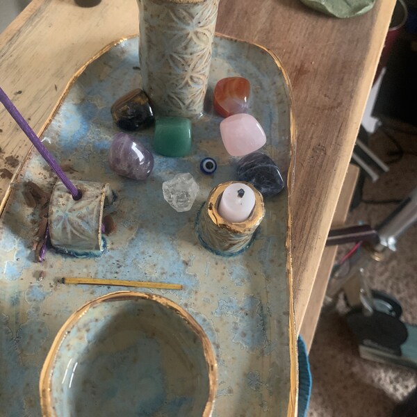 Handmade Ceramic Venus Starpoint Rose Divine Feminine Shelf Altar - Etsy