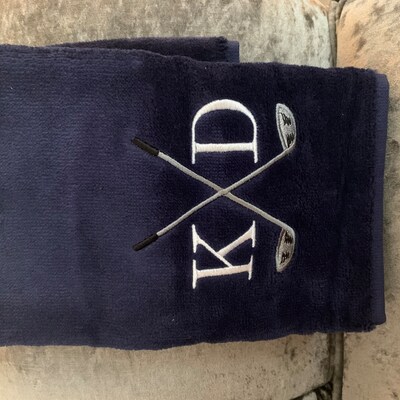 Personalised Golf Gift Box Set Embroidered Golf Towel Golf - Etsy UK