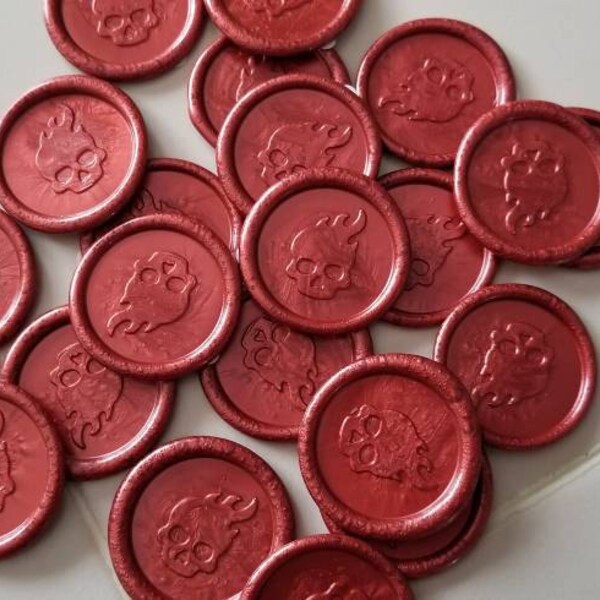 Custom Wax Seal Logo Stickers,40+ Logo Series Designs,handmade Self ...