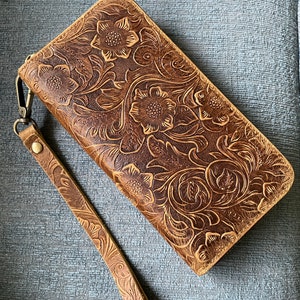 Leather Wallet Women's Wallet Organizer Women's - Etsy