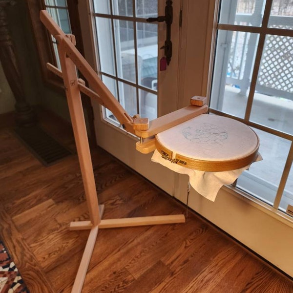 Tambur Frame & Trestles 47" (120cm) Wood Tambour Embroidery Supplies ...