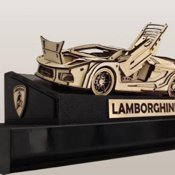 Lamborghini 3D Car Model Laser Cut Files | Digital Download ...