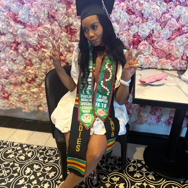 Satin Graduation Stole - Etsy