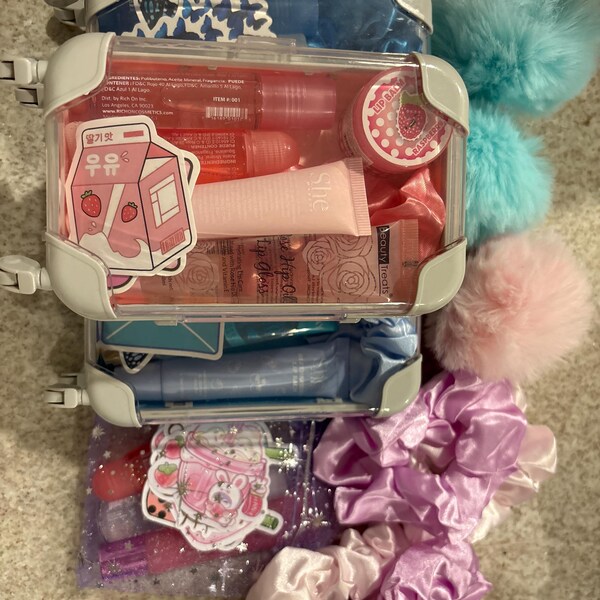 Mini Suitcase Lip Gloss Bundle - Etsy