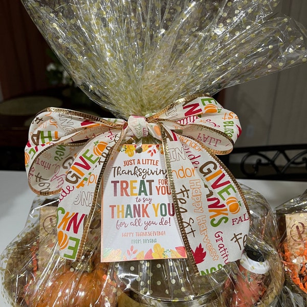 Thanksgiving Treat Thank You Tag Fall Appreciation Gift Tags Autumn ...
