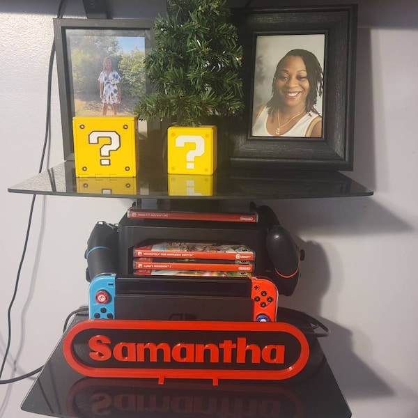 Custom Nintendo Style Name Sign/nameplate - Etsy