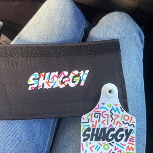 Custom GLITTER Cattle Ear Tag With Matching Rope Halter - Etsy