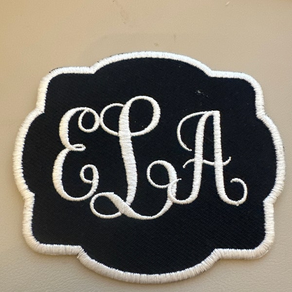 Personalized Patch Monogram Patch Custom Patches Iron on Patches ...
