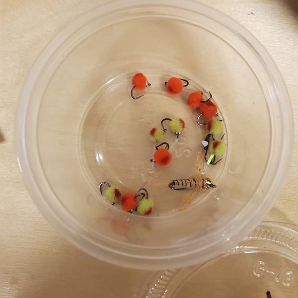 6 Sparkle Wing RS2 Fly Fishing Flies. Midges and Emergers. Trout Flies ...