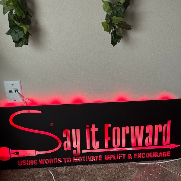 Custom LED Logo Sign / Light up Custom Logo Metal Sign / Choose Your ...