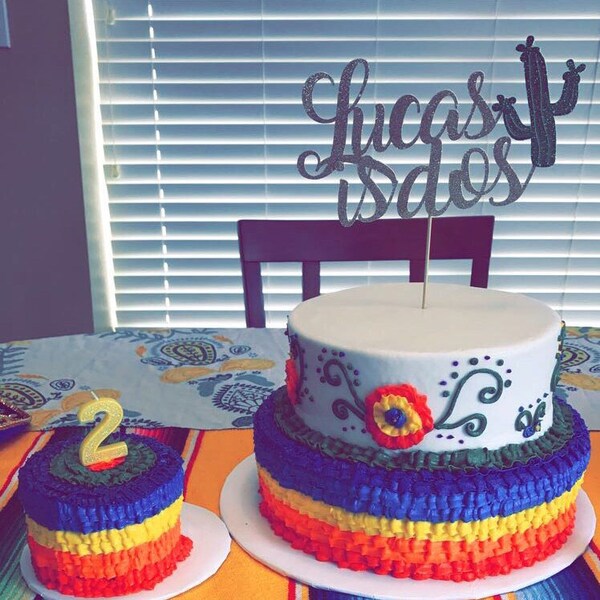 Fiesta Cake Topper, Fiesta 1st Birthday, Fiesta 2nd Birthday Cake ...