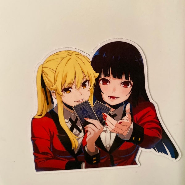 Yumeko and Mary Vinyl Sticker Love, Kakegurui Anime Stickers Laptop ...