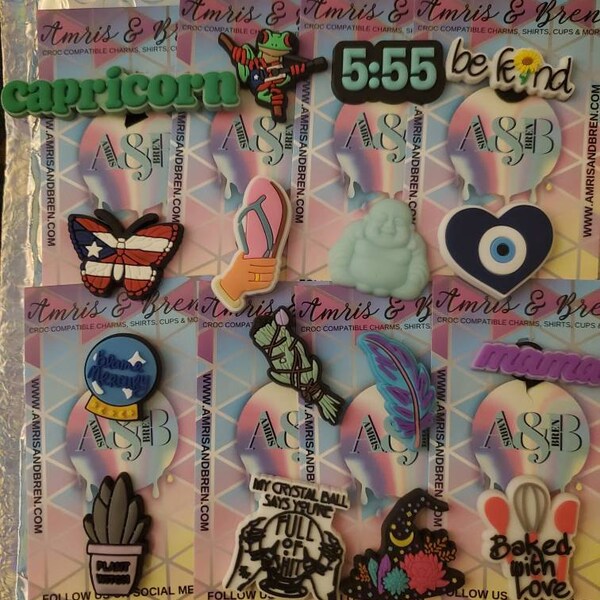 Pink Shoe Charms for Your Crocs, Croc Compatible Clog Accessories, Pink ...