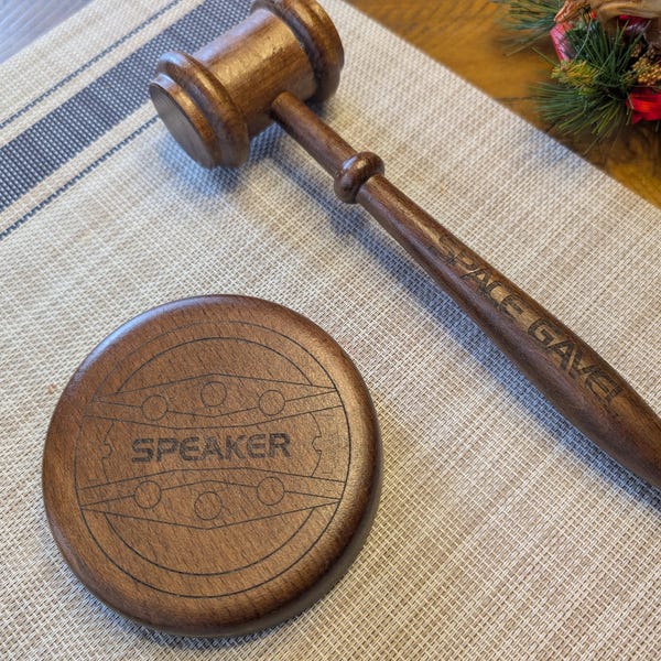 Personalized Judge's Gavel and Sound Block, Custom Engraved Handwriting ...