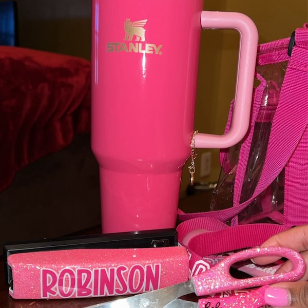 Pink Glitter Stanley Tumbler - Etsy
