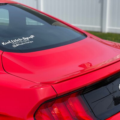 Real Estate Agent Car Decal With Custom Personalization Real Estate ...