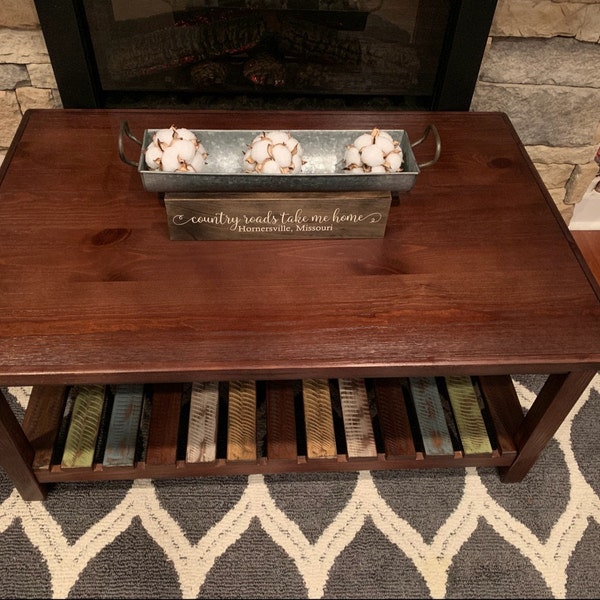 Customized "country Roads Take Me Home" Rustic Wood Sign / Farmhouse ...