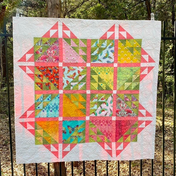 Quilt Pattern (digital Download PDF) of EMILIA Quilt by Robin Pickens ...